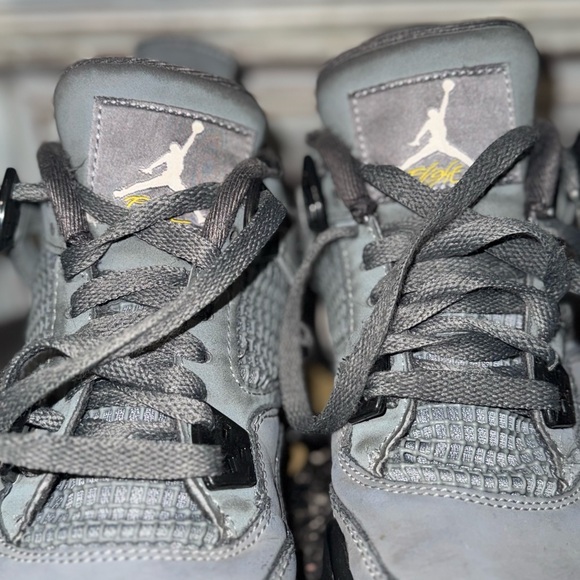 Nike | Shoes | Nike Air Jordan Retro 4s I Think Gray Sneakers With ...